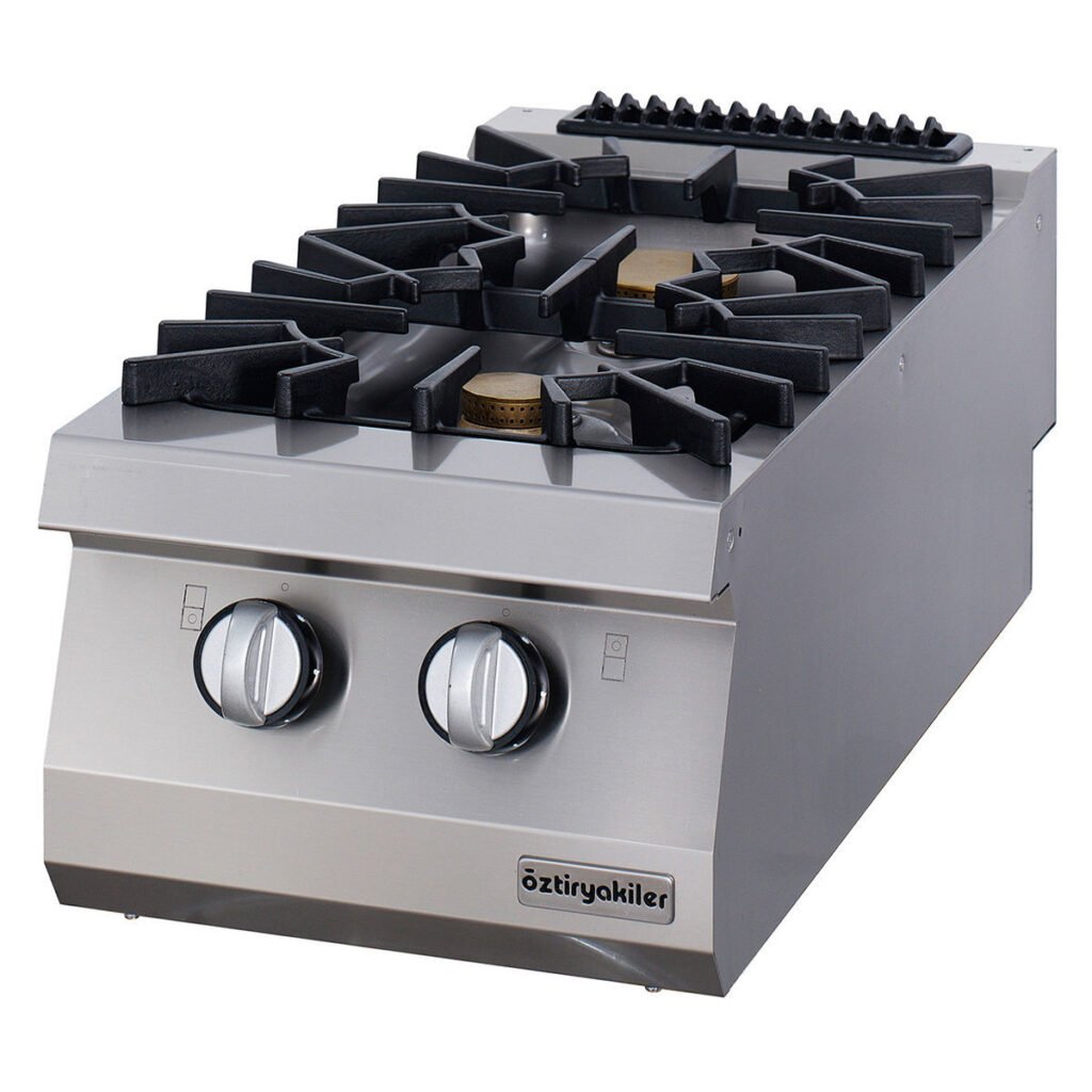 Öztiryakiler 900 Series Half Module Two Burners Gas Boiling Top, Gas ...
